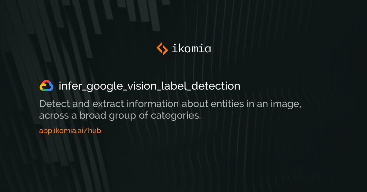 infer_google_vision_label_detection · OTHER · Ikomia HUB