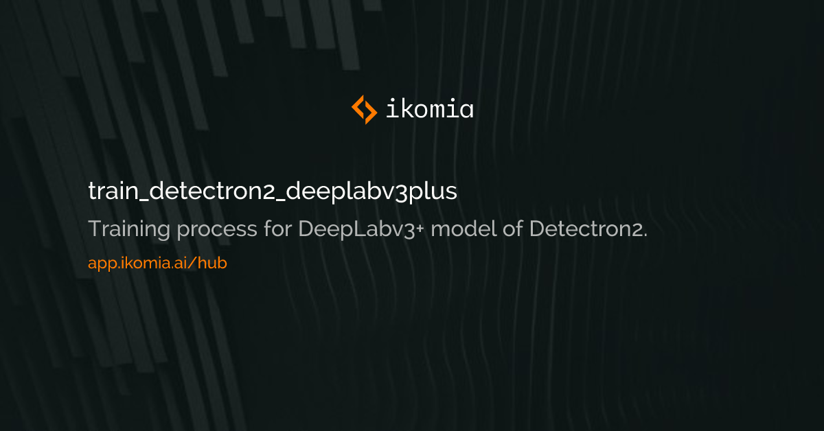 Train Detectron2 Deeplabv3plus · Semantic Segmentation Algorithm